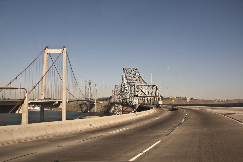 Carquinez Bridge stock photo. Image of architecture, landmark - 12128776