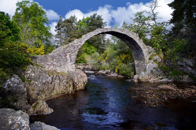 Carr Bridge Scotland stock image. Image of scottish, blue - 49343561