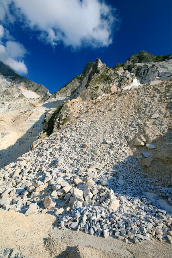 Carrara Marble Cave Mountain Stock Photo - Image of carrara, cave: 200346
