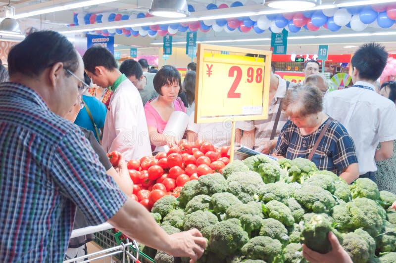 Carrefour en Chine photo stock éditorial. Image du france - 20622468