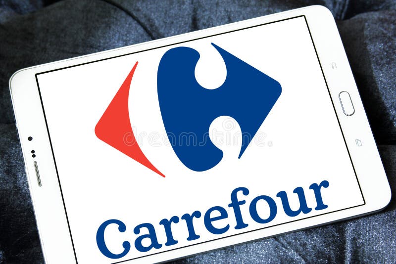 Carrefour-Logo redaktionelles foto. Bild von einzelverkauf - 95571746
