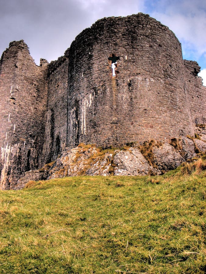 Carreg Cennen Castle-Passageway Stock Image - Image of tunnel, building ...