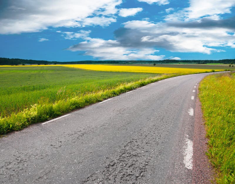 Carretera de asfalto rural foto de archivo. Imagen de pista - 16628448
