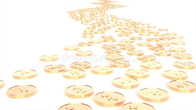 Carretera De Las Monedas De Oro Que Puede Circular Sin Fin Metrajes ...