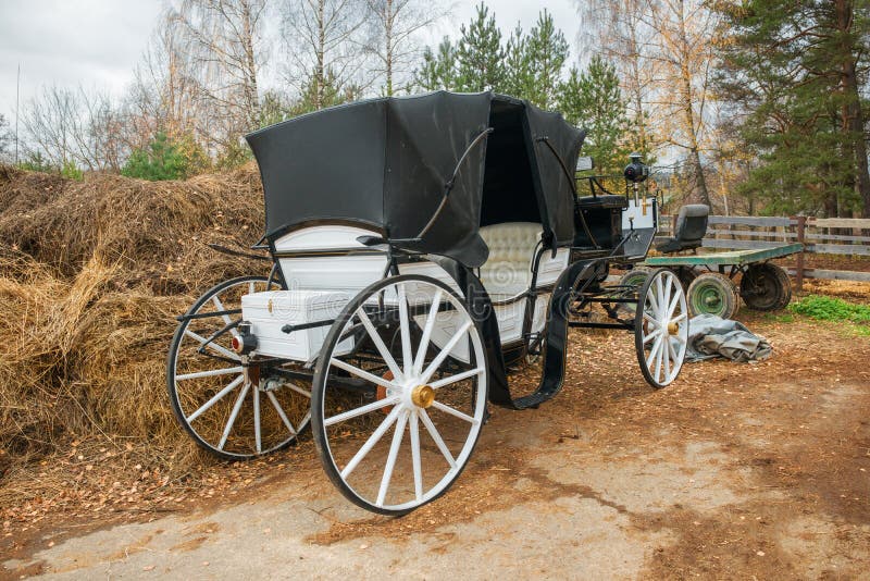 The carriage on the farm stock image. Image of cart - 153348655