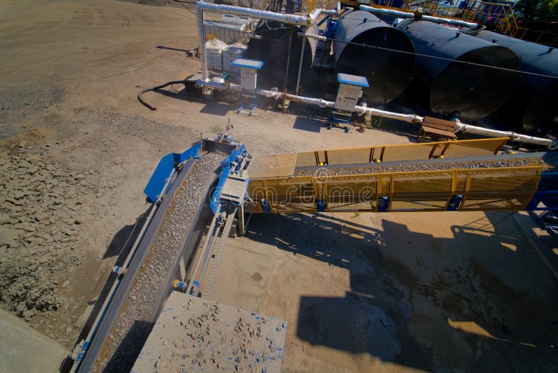 Carriage on Loading with Crushed Stone. Transportation of Bulk ...