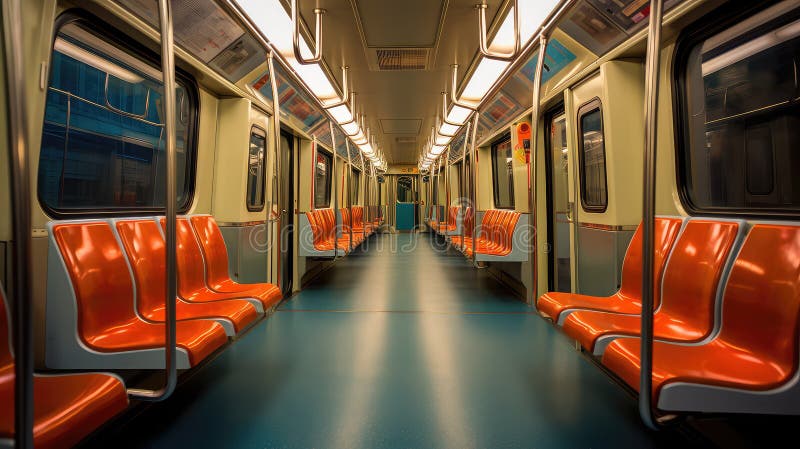 Carriage metro light rail stock illustration. Illustration of ...