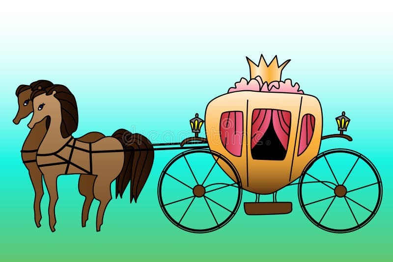 Carriage for Princess Vector Illustration Stock Vector - Illustration ...
