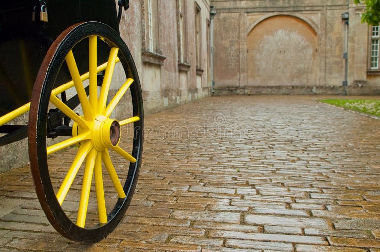 Carriage wheel stock image. Image of courtyard, victorian - 10778683