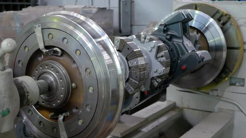Carriage Works. Wheelset Tram Stock Video - Video of wagon, flange ...
