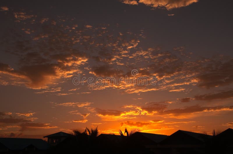 Carribean sunset stock image. Image of dawn, warm, sunrise - 41360897