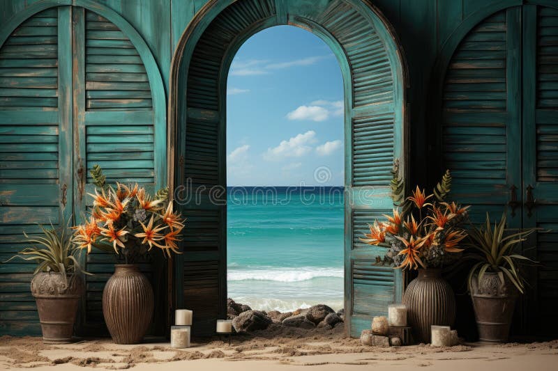 Carribean Themed Background Stock Photo Stock Photo - Image of modern ...