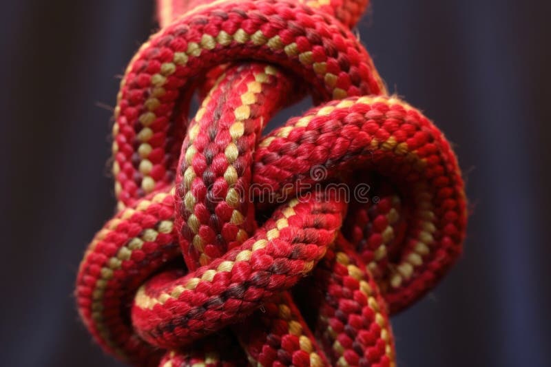 Carrick Bend Knot for Joining Heavy Ropes Stock Image - Image of ...