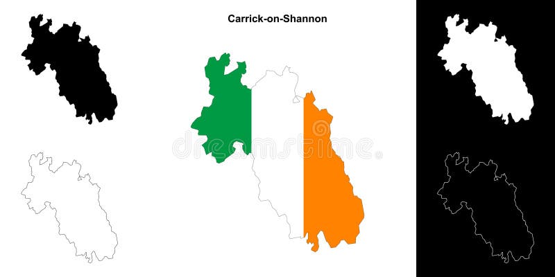 Shannon Outline Map Stock Illustrations – 73 Shannon Outline Map Stock ...