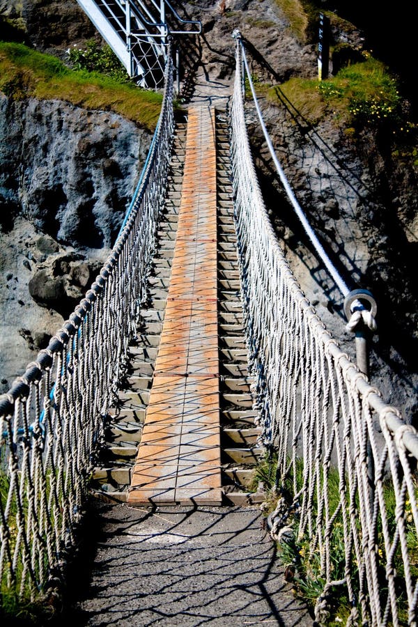 Rope bridge stock image. Image of suspension, canyon - 17290605