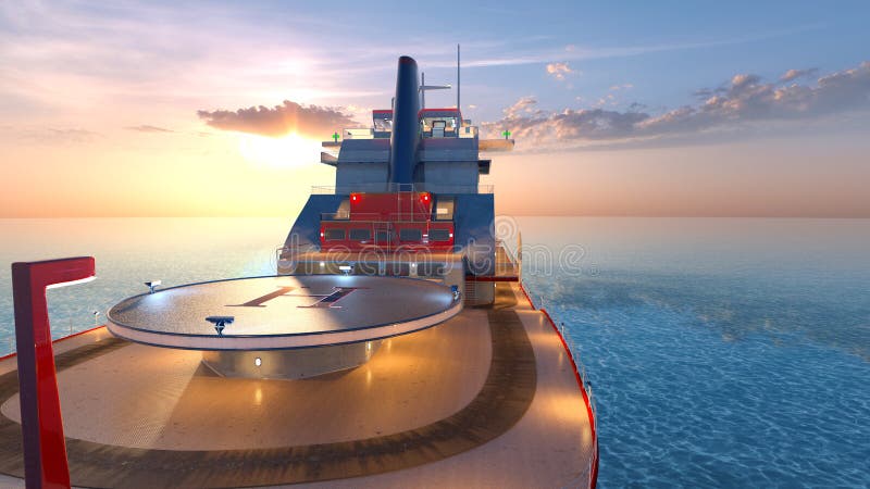 Carrier stock image. Image of heliport, large, lines - 95875375