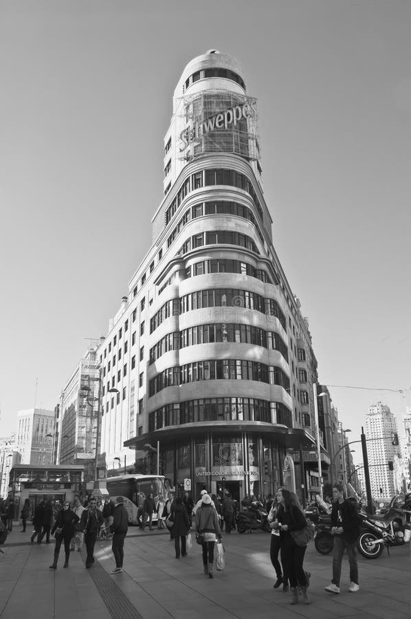 Carrion Building in Madrid editorial photography. Image of carrion ...