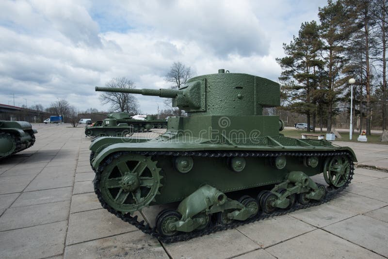 Carro armato T-26 fotografia stock. Immagine di leningrado - 63161360