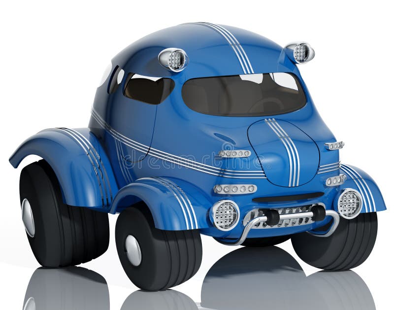 Carro azul. ilustração stock. Ilustração de carro, poderoso - 26563619