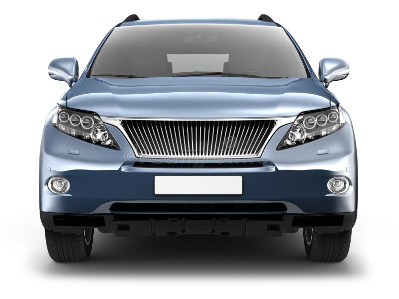 Carro SUV azul ilustração stock. Ilustração de azul, renda - 26118484