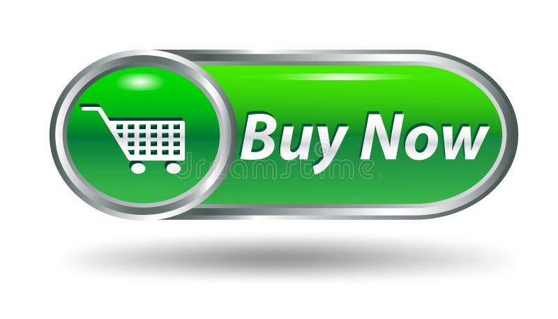 Carro De Compras, Botón Del Icono De La Compra Ilustración del Vector ...