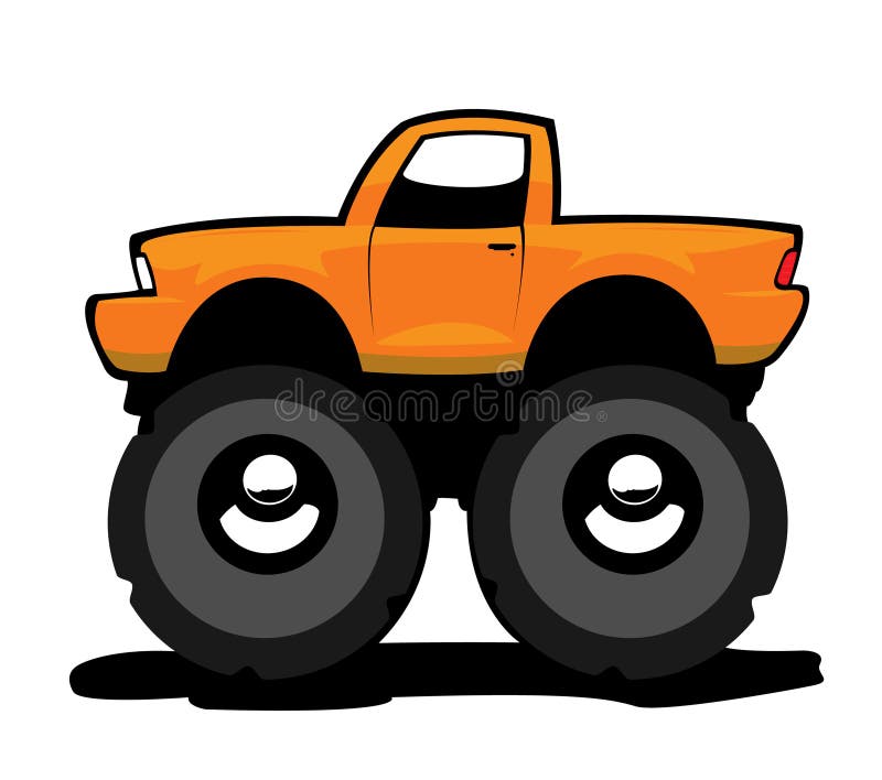 Carro de monstruo ilustración del vector. Ilustración de llamas - 8557303