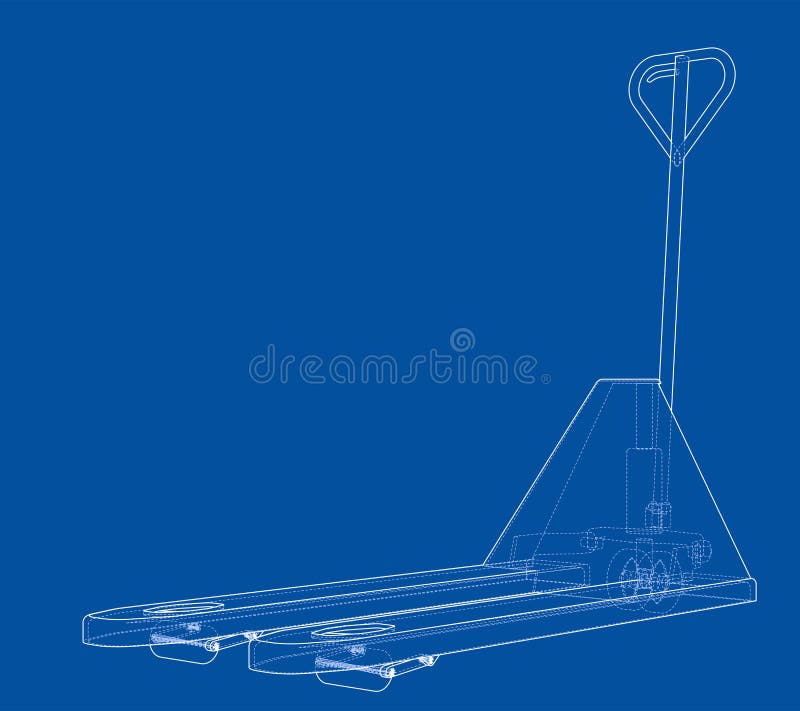 Carro De Paleta De La Mano Vector Ilustración del Vector - Ilustración ...