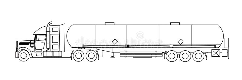 Carro del tanque ilustración del vector. Ilustración de salida - 23289034