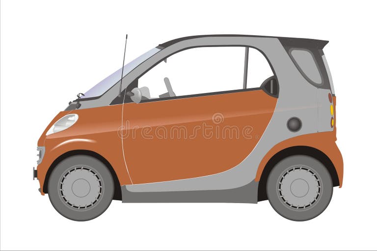 Carro pequeno da cidade ilustração do vetor. Ilustração de roda - 2374157