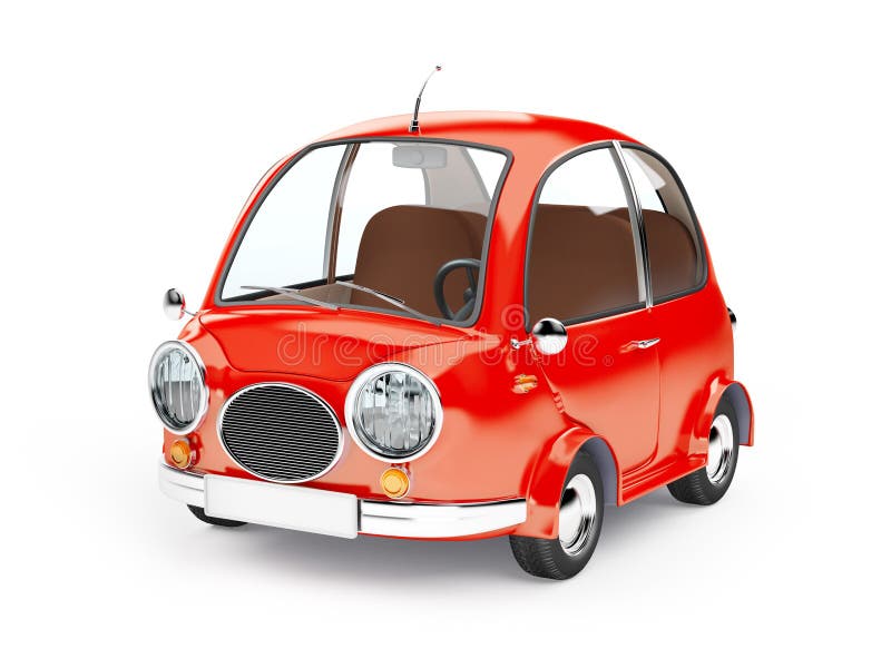 Carro pequeno redondo ilustração stock. Ilustração de rodas - 73172159