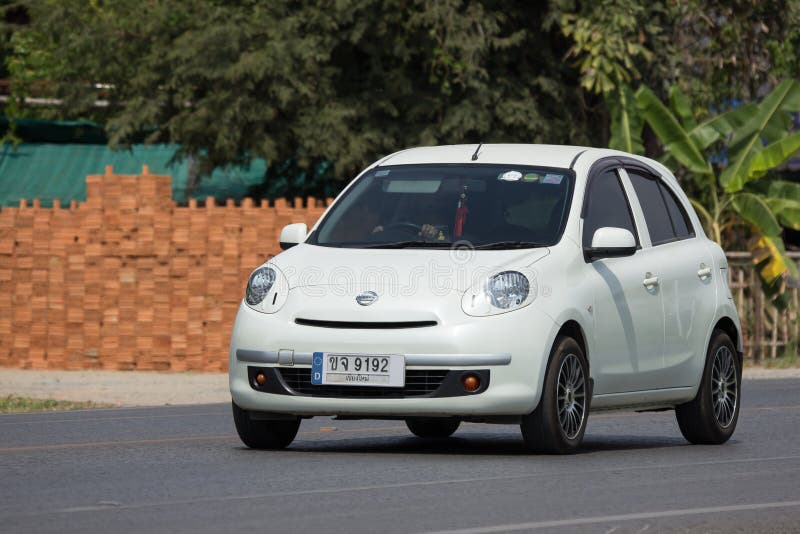 Carro Privado Nissan March De Eco Foto Editorial - Imagem de tailândia ...