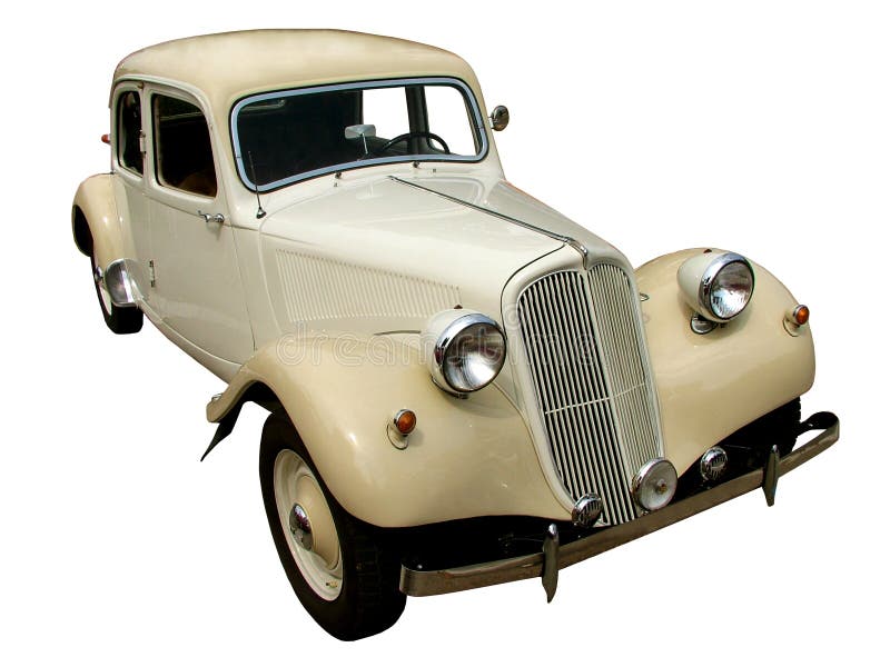 Carro velho foto de stock. Imagem de antigo, branco, curso - 2626020