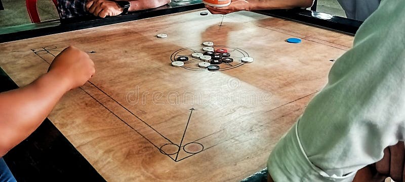 Carrom board game stock photo. Image of striker, game - 283528070