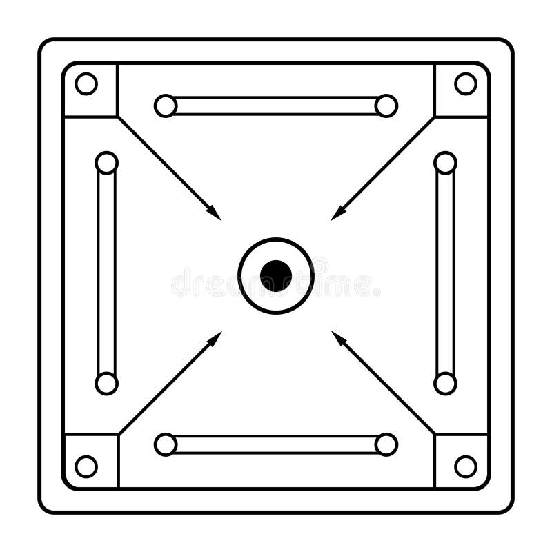 Carrom board icon design stock vector. Illustration of success - 327541540