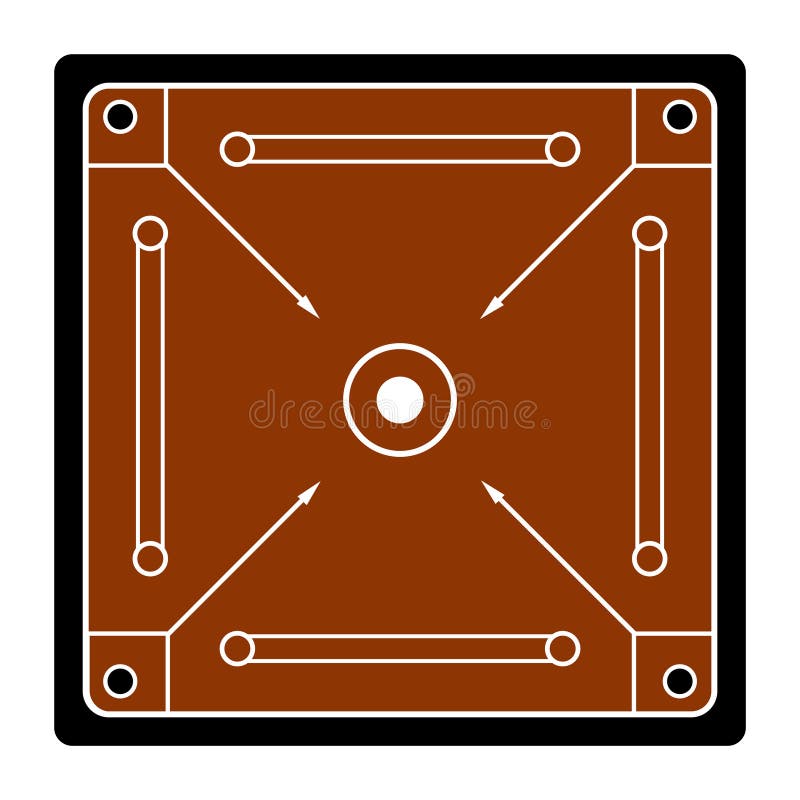 Carrom board icon design stock vector. Illustration of vector - 327541544