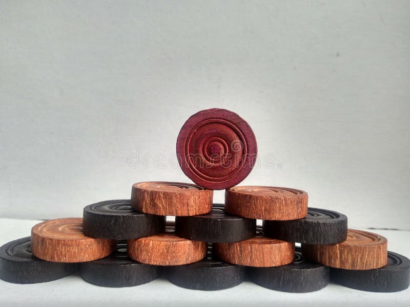 Carrom Coins with Black and White Texture and Indoor Games for Kids ...