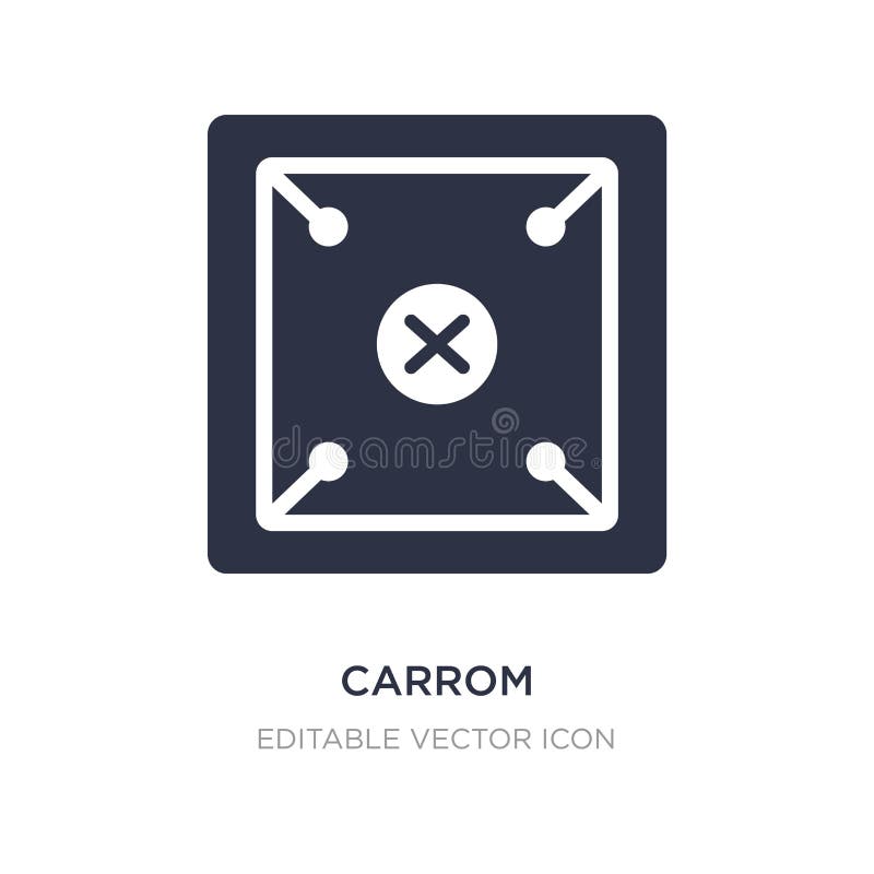 Carrom Icon on White Background. Simple Element Illustration from ...