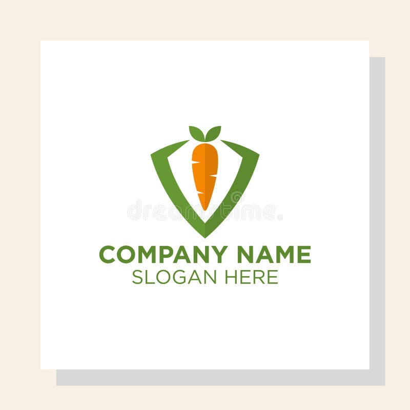 Carrot Care Logo Design Vector, Food Logo Inspiration Stock Vector ...