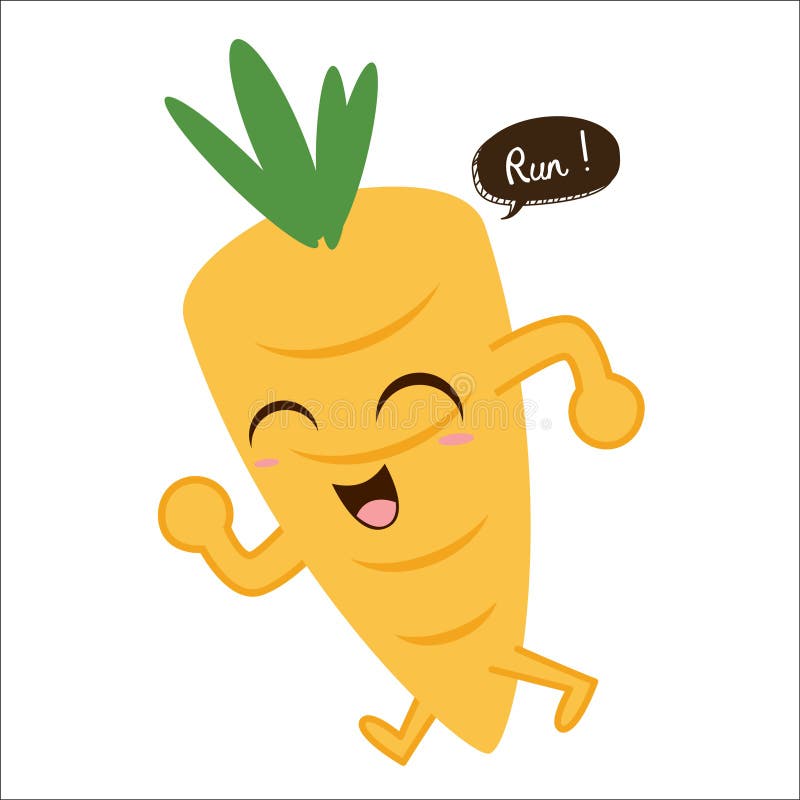 Carrot Character. Vector Illustration Decorative Design Stock Vector ...