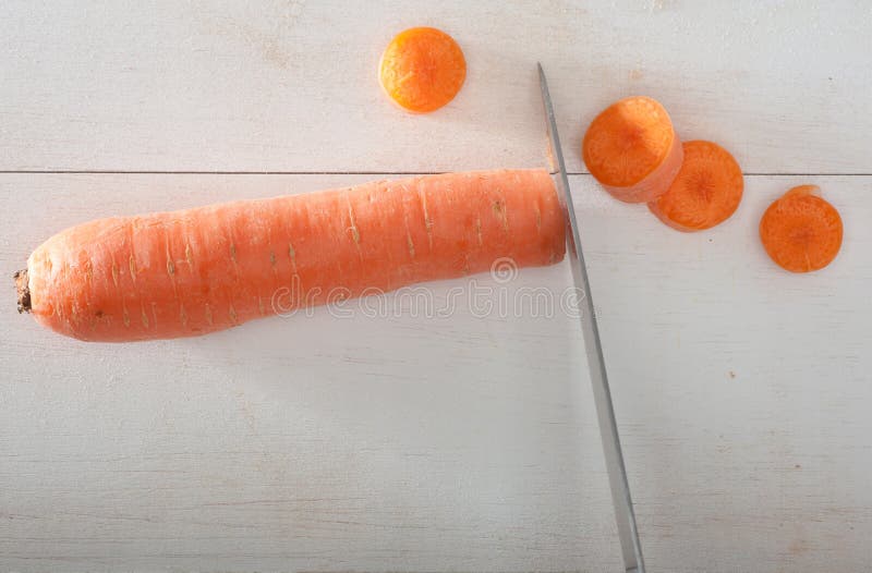 Carrot Cut stock image. Image of white, slice, organic - 45411097
