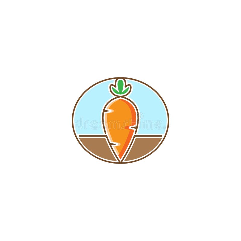 Carrot Farm. Vector Logo Icon Template Stock Vector - Illustration of ...