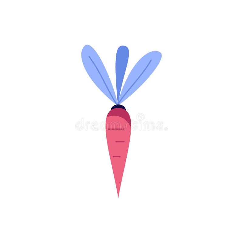 Carrot flat icon. stock vector. Illustration of cartoon - 92432773