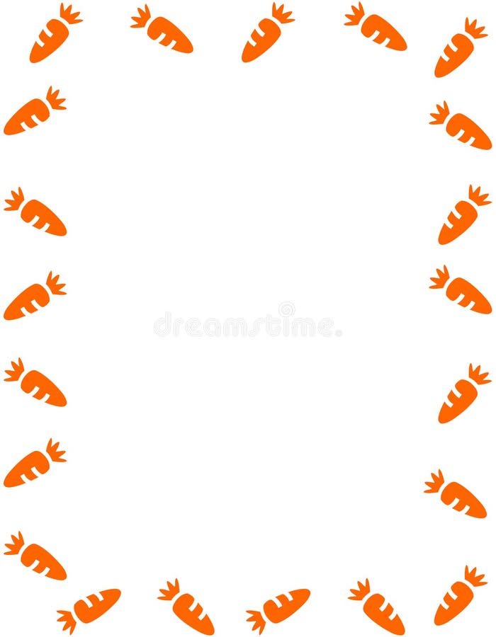 Carrot frame stock illustration. Illustration of orange - 12798338