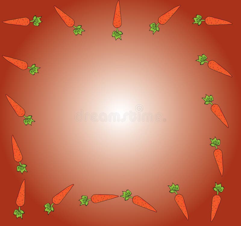 Carrot frame illustration stock illustration. Illustration of emotion ...