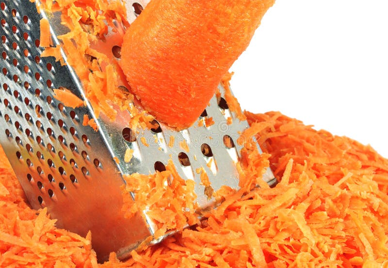 Carrot and Grater for Vegetables Stock Photo - Image of dieting ...