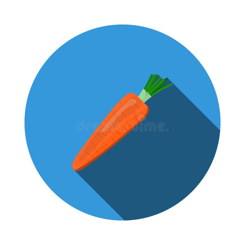 Carrot Icon stock vector. Illustration of leaf, caticons - 253731931
