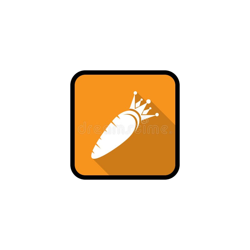 Carrot icon flat stock illustration. Illustration of food - 199527709