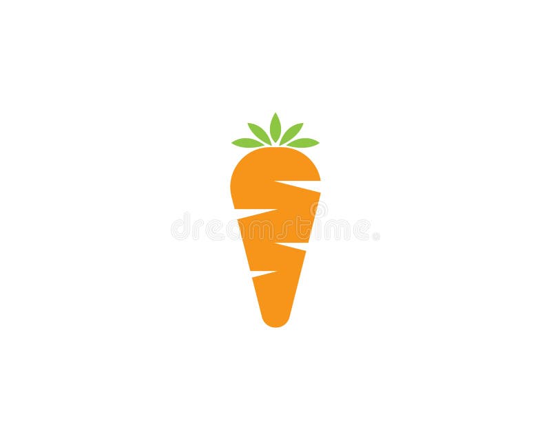 Carrot icon logo vector stock vector. Illustration of healthy - 131633770
