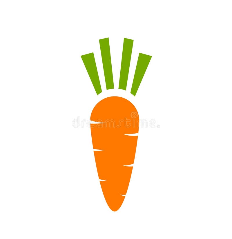 Carrot Icon Vector Illustration Stock Vector - Illustration of natural ...