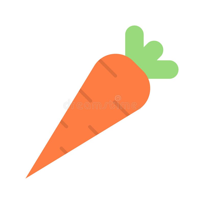 Carrot icon vector image. stock vector. Illustration of vegetable ...